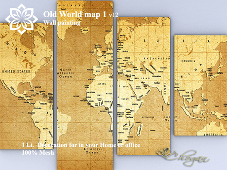 Second Life Marketplace - Cho*= Old World Map 1 C/m v12